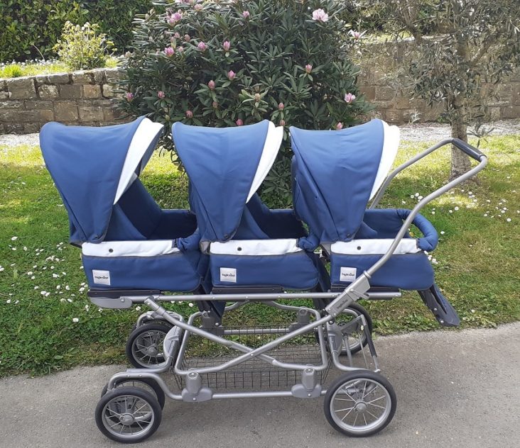Location de poussettes triple Inglesina pour les assistantes maternelles.